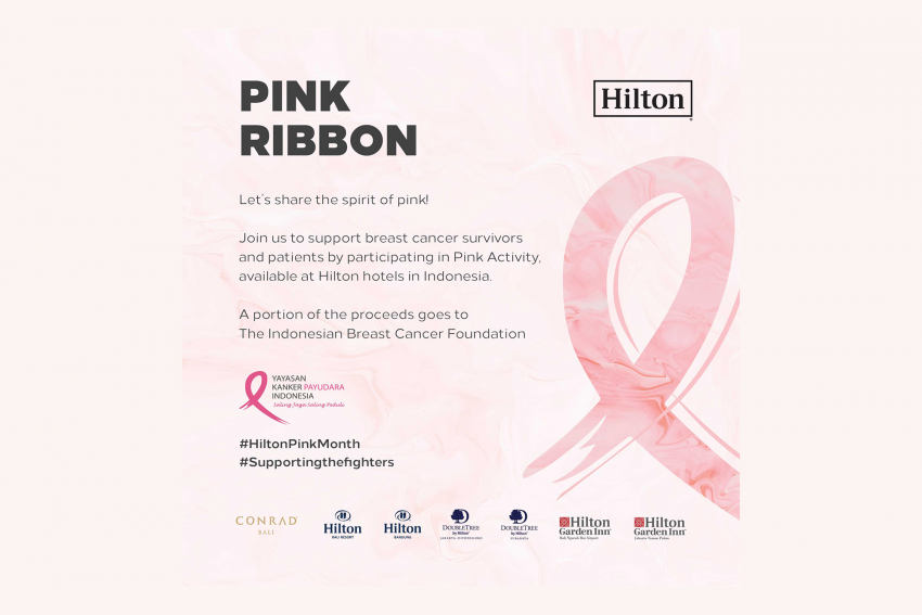 Hotel Hilton di Indonesia Bergabung untuk “Kampanye Pink Ribbon”