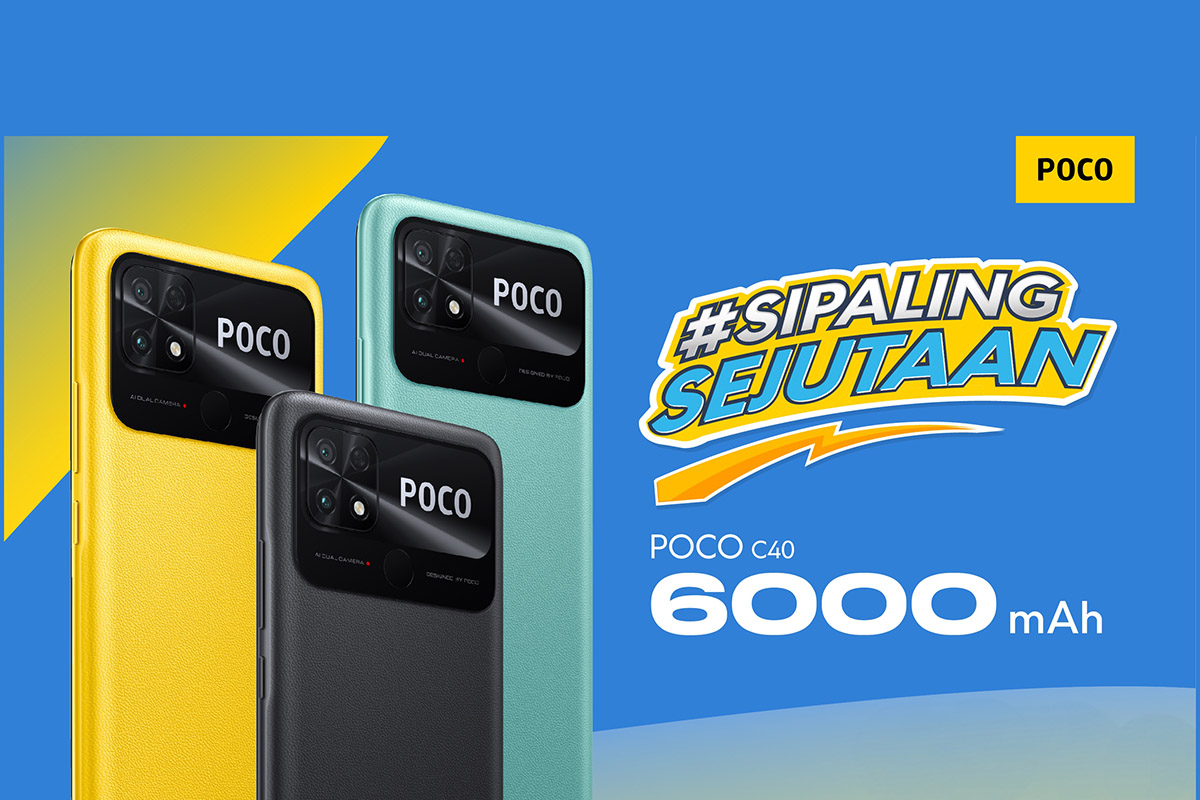 POCO C40 Smartphone Sejutaan Resmi Diluncurkan