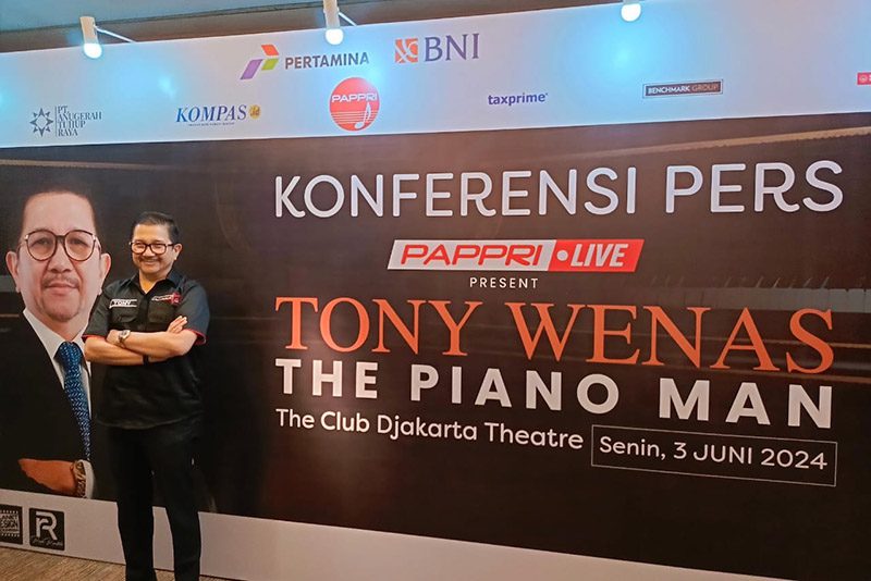 Didukung PAPPRI Live, Tony Wenas Siap Gelar Konser 'The Piano Man'